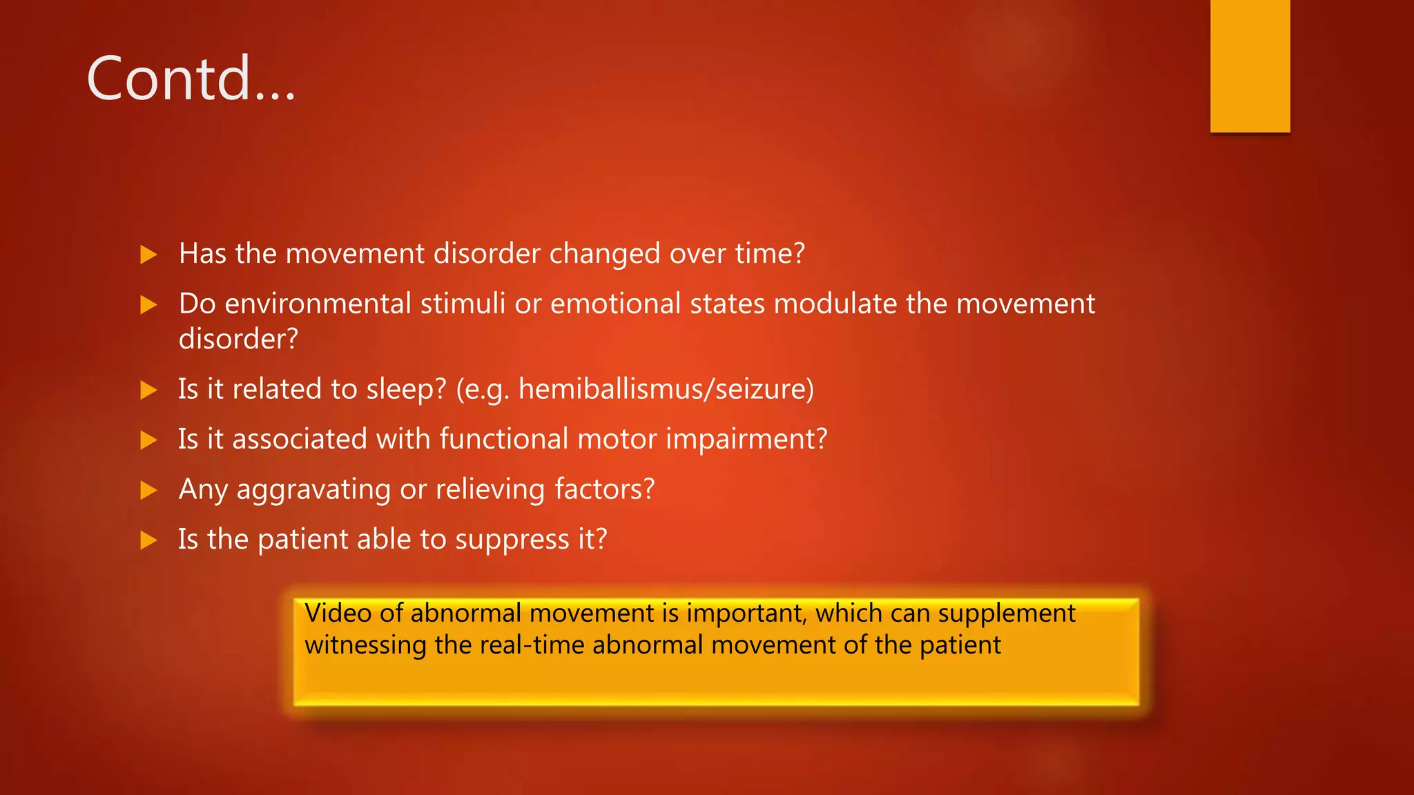 Pediatric movement disorders | PPTX