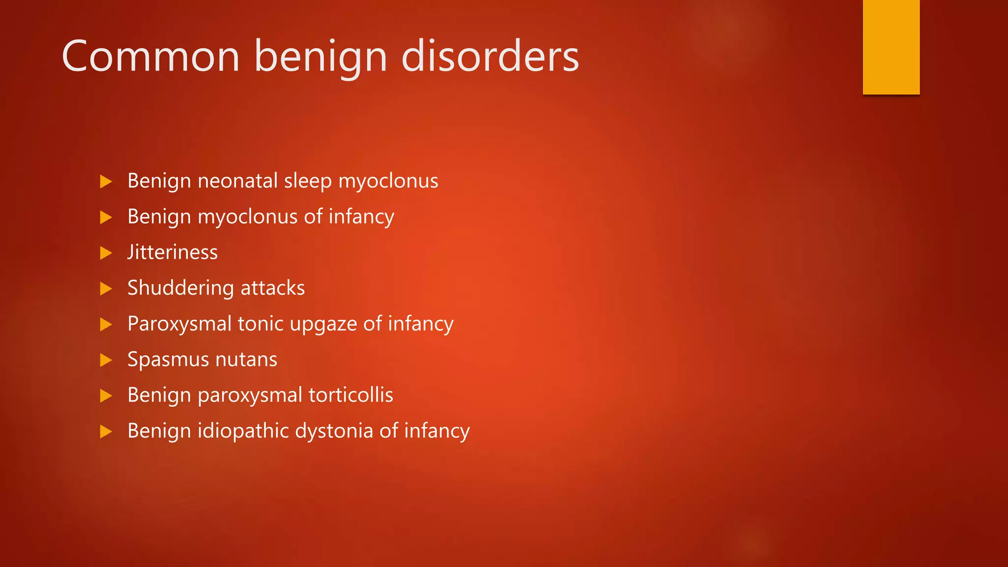 Pediatric movement disorders | PPTX