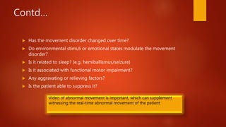Pediatric movement disorders | PPTX