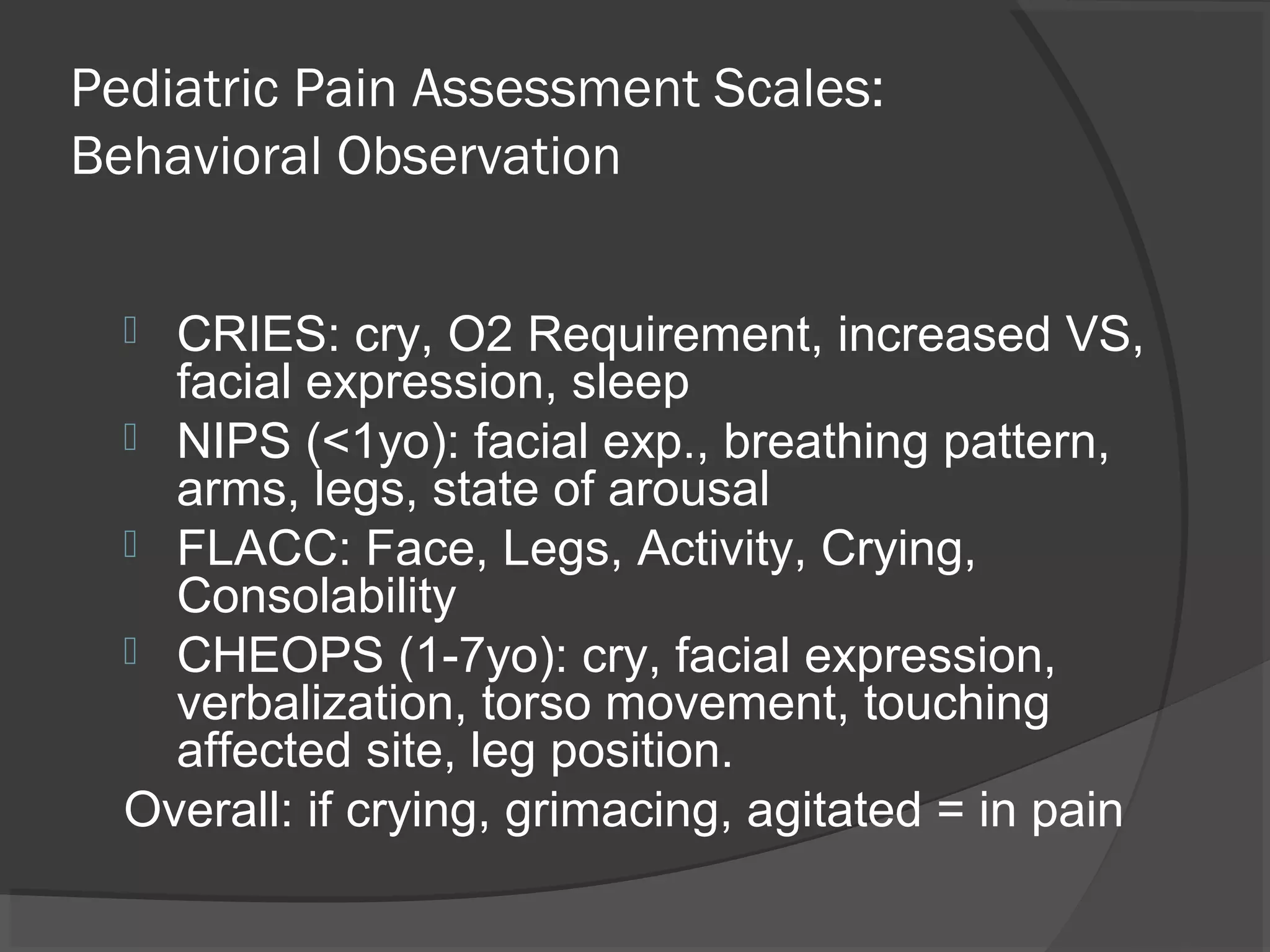 Pediatric Neuraxial Anesthesia and Postoperative Pain Management | PPT