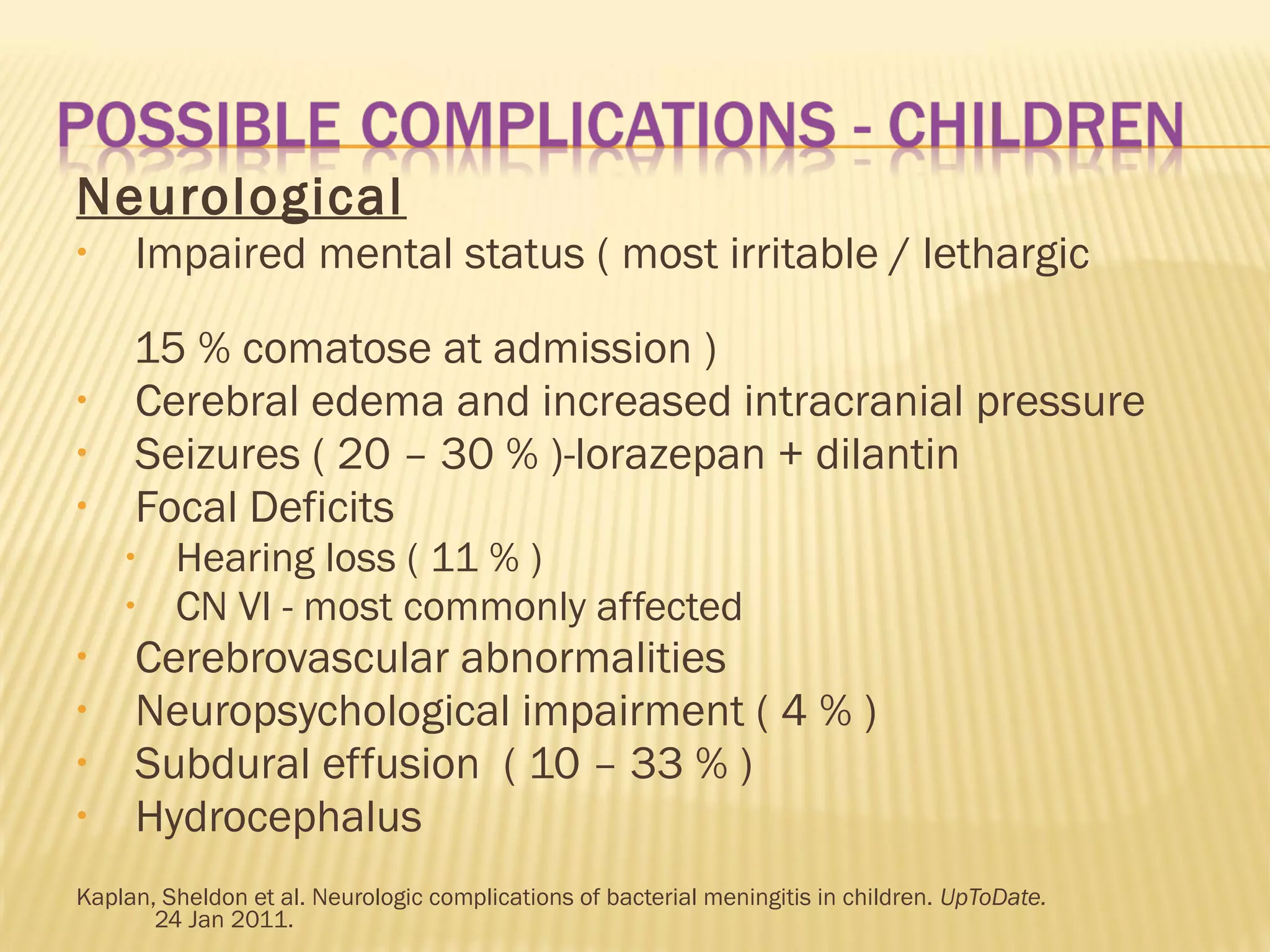 Pediatric neurologic emergencies | PPT