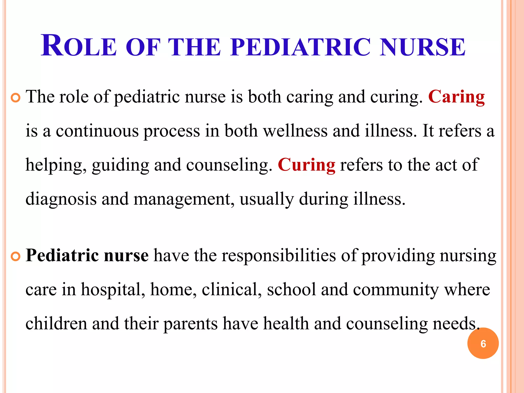Pediatric nursing...ppt unit i | PPTX