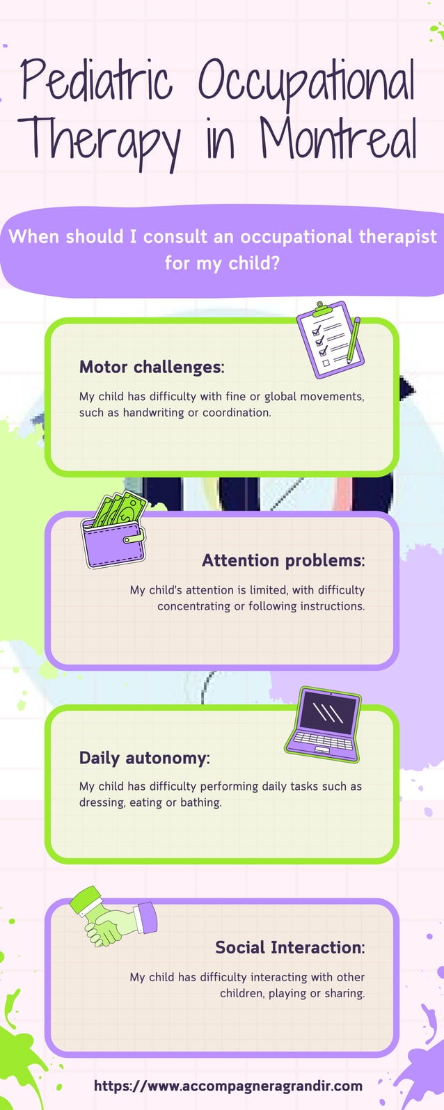 Pediatric Occupational Therapy in Montreal | Accompagner à Grandir | PDF