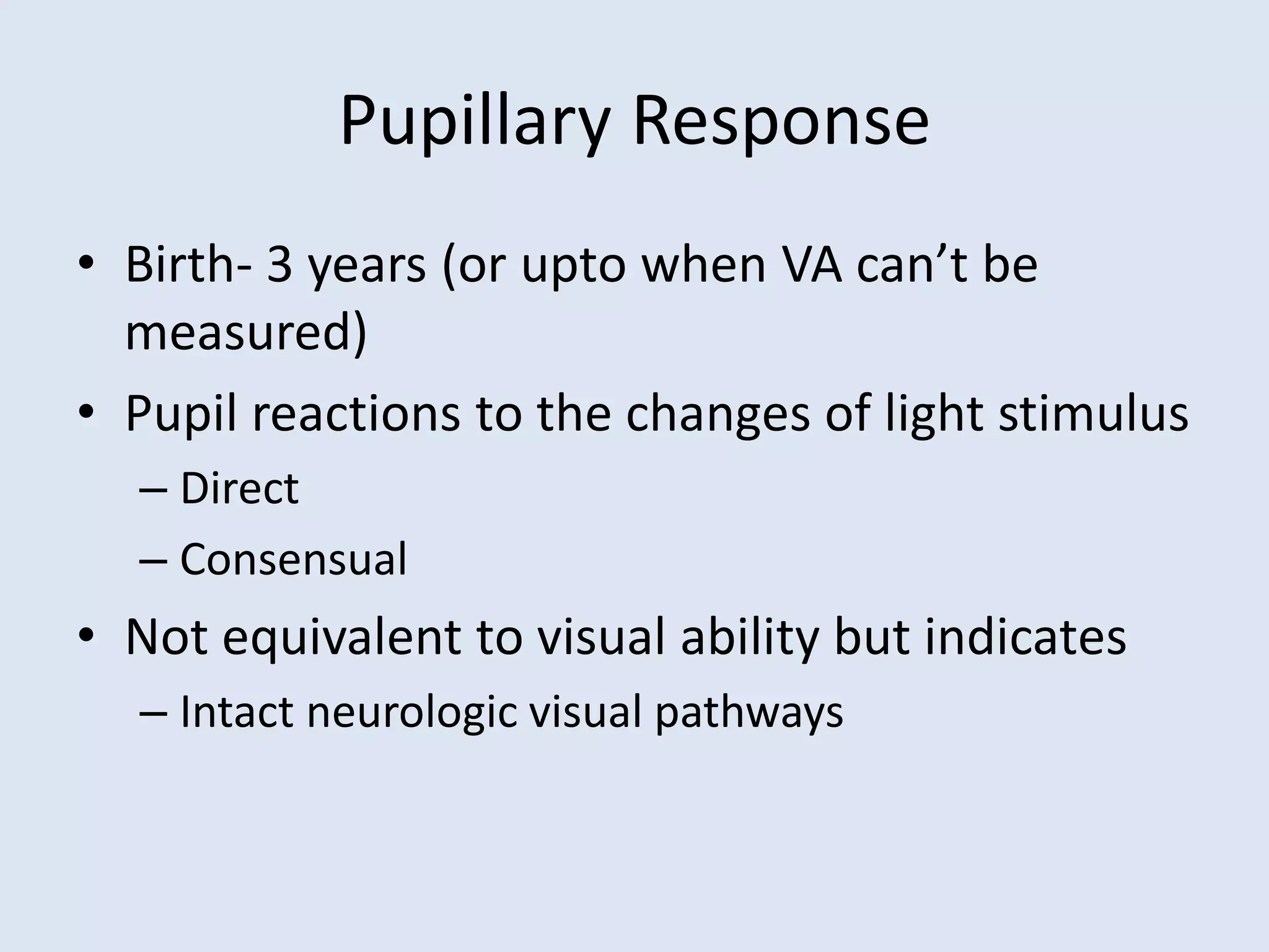 Vision Assessment and Vision Screening in Children, Refractive Error and Spectacle Correction ...