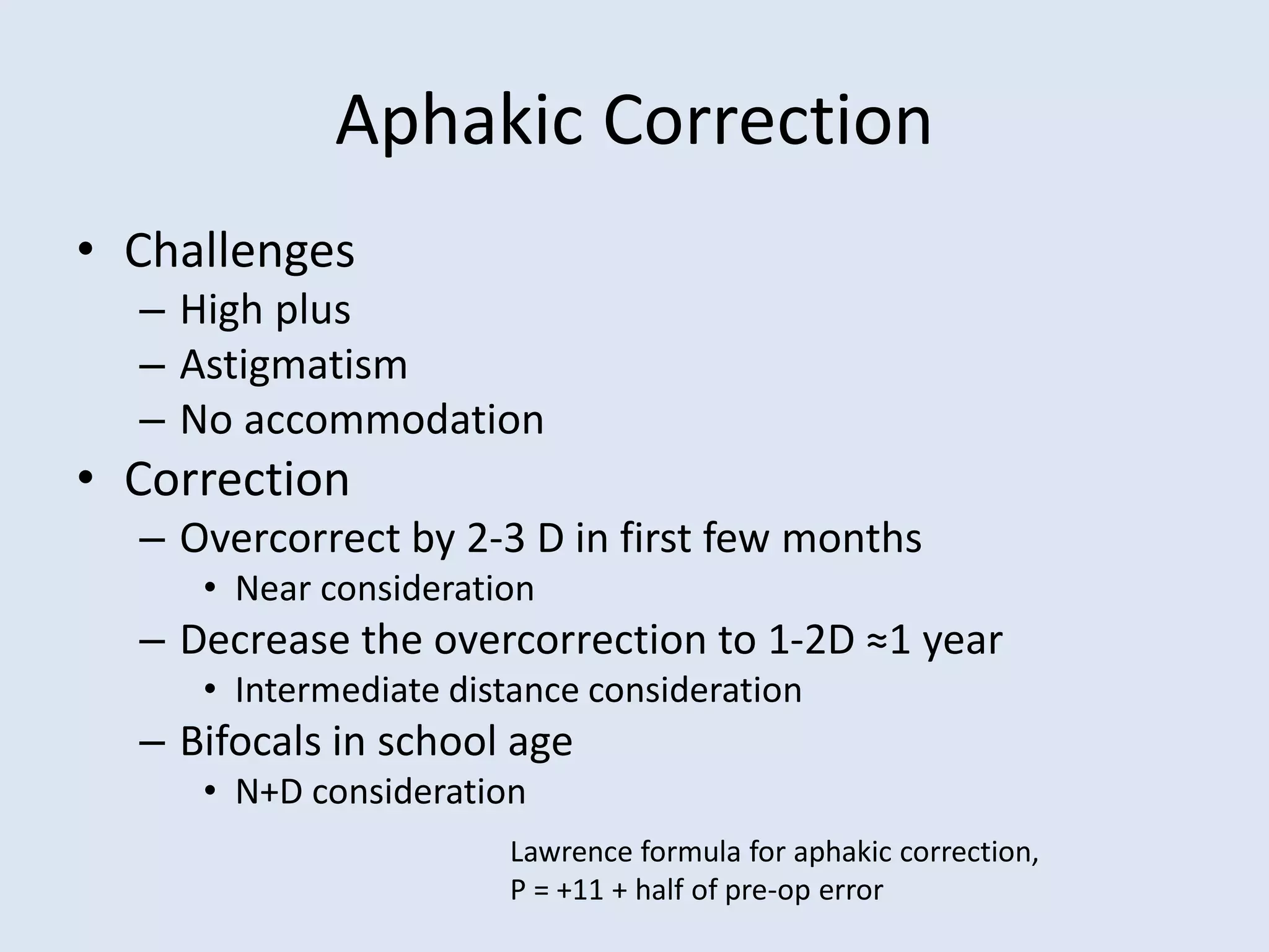 Vision Assessment and Vision Screening in Children, Refractive Error and Spectacle Correction ...