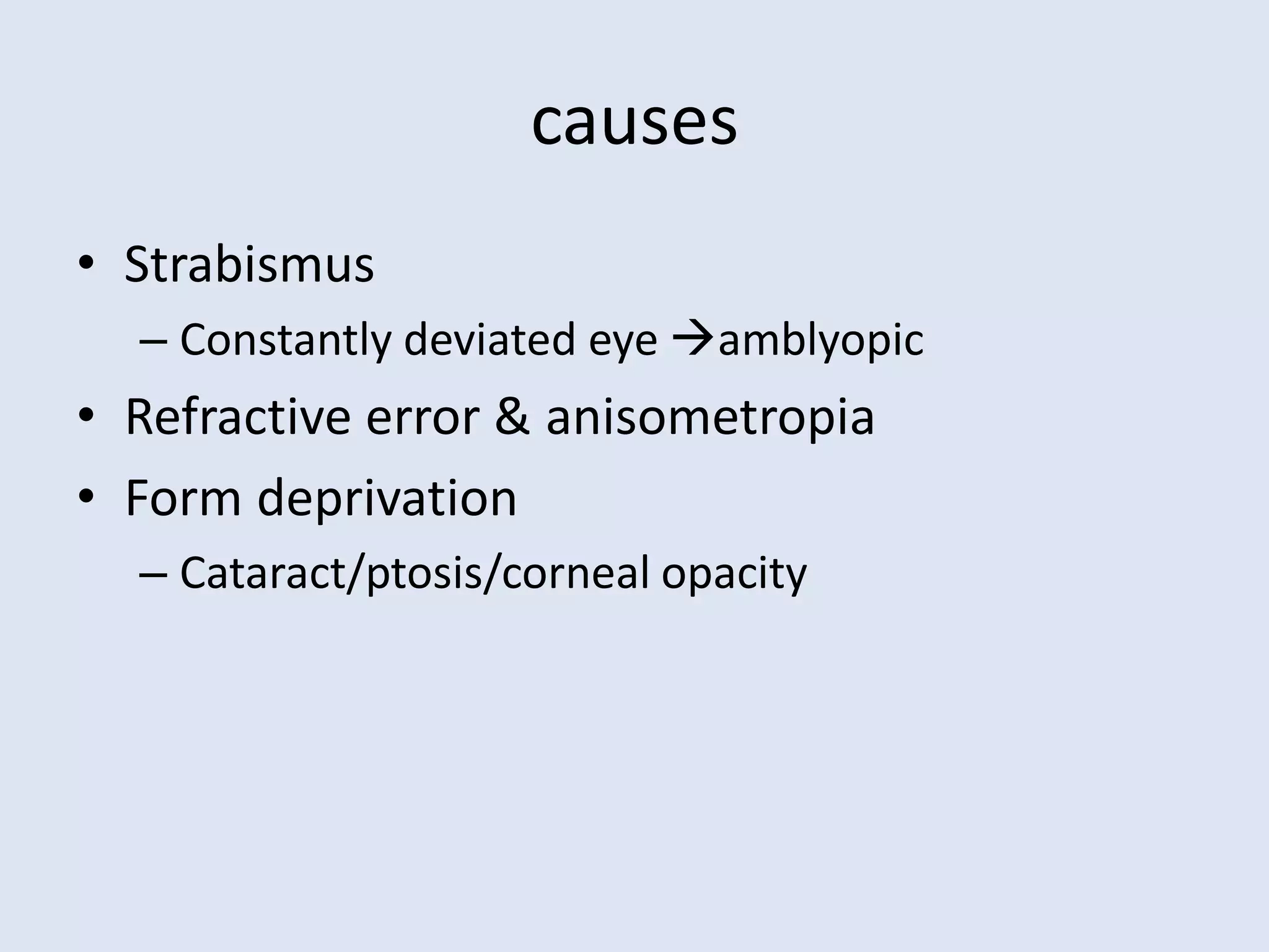 Vision Assessment and Vision Screening in Children, Refractive Error and Spectacle Correction ...