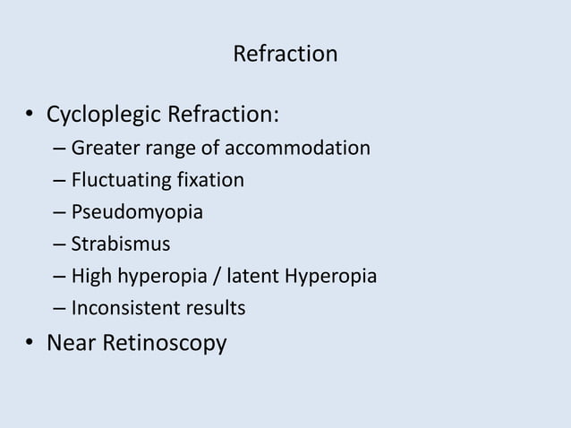 Vision Assessment and Vision Screening in Children, Refractive Error and Spectacle Correction ...