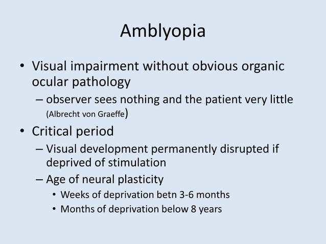 Vision Assessment and Vision Screening in Children, Refractive Error and Spectacle Correction ...