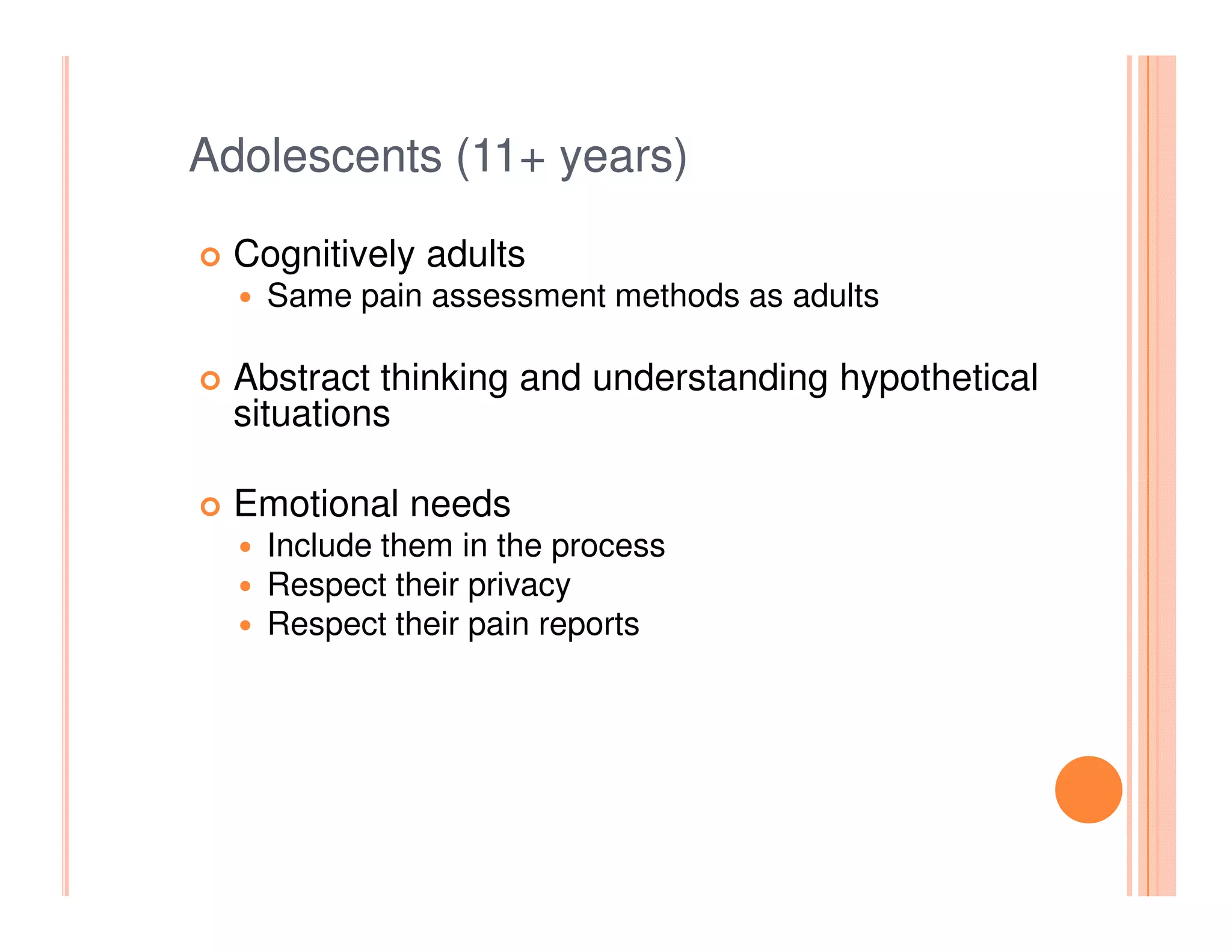 Pediatric pain assessment | PDF