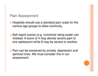 Pediatric pain assessment | PDF