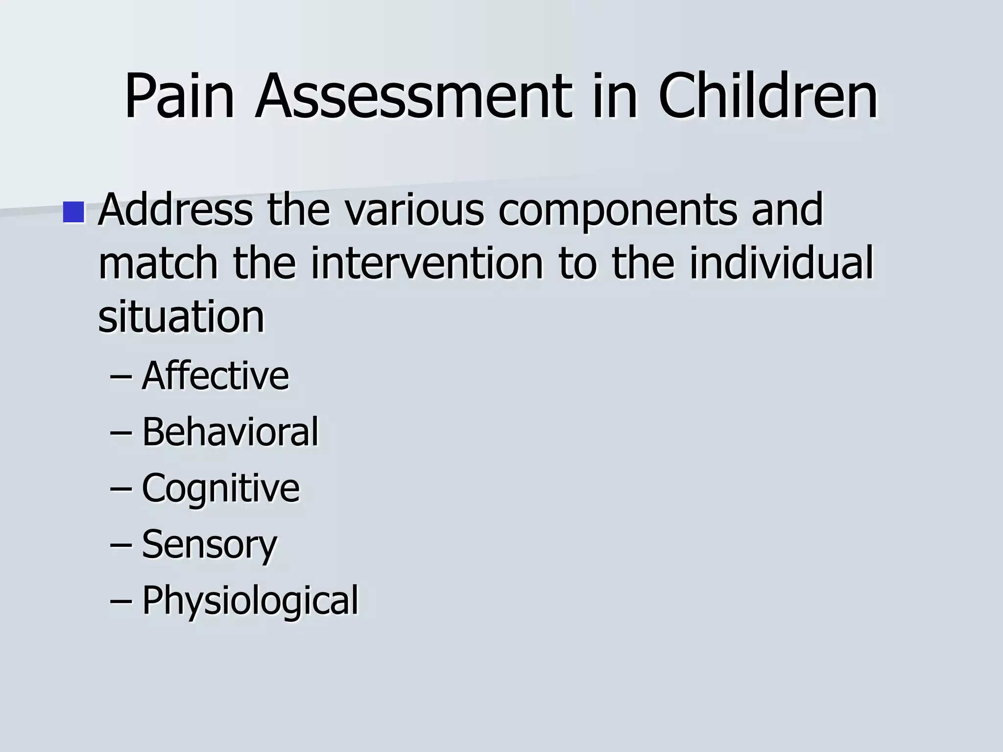 Pediatric Pain Management | PPT