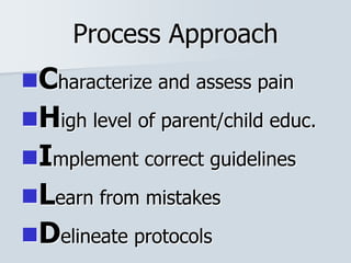 Pediatric Pain Management | PPT
