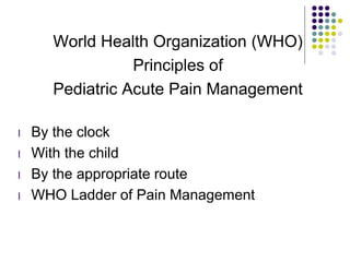 Pediatric pain management | PPT