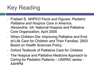 Pediatric Palliative Care Overview | PPTX