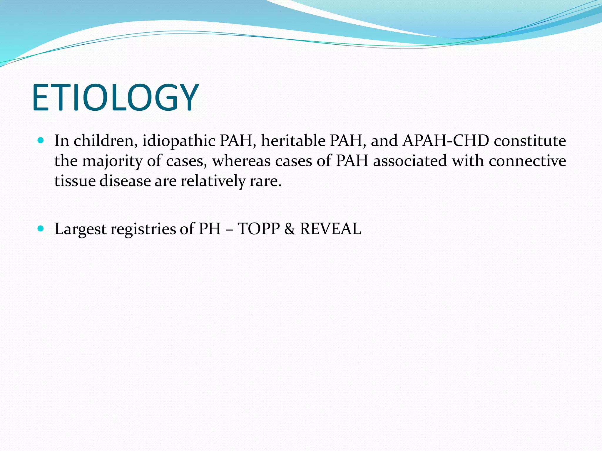 Pediatric pulmonary hypertension | PPTX