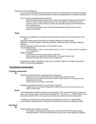 Pediatric Physical Examination
