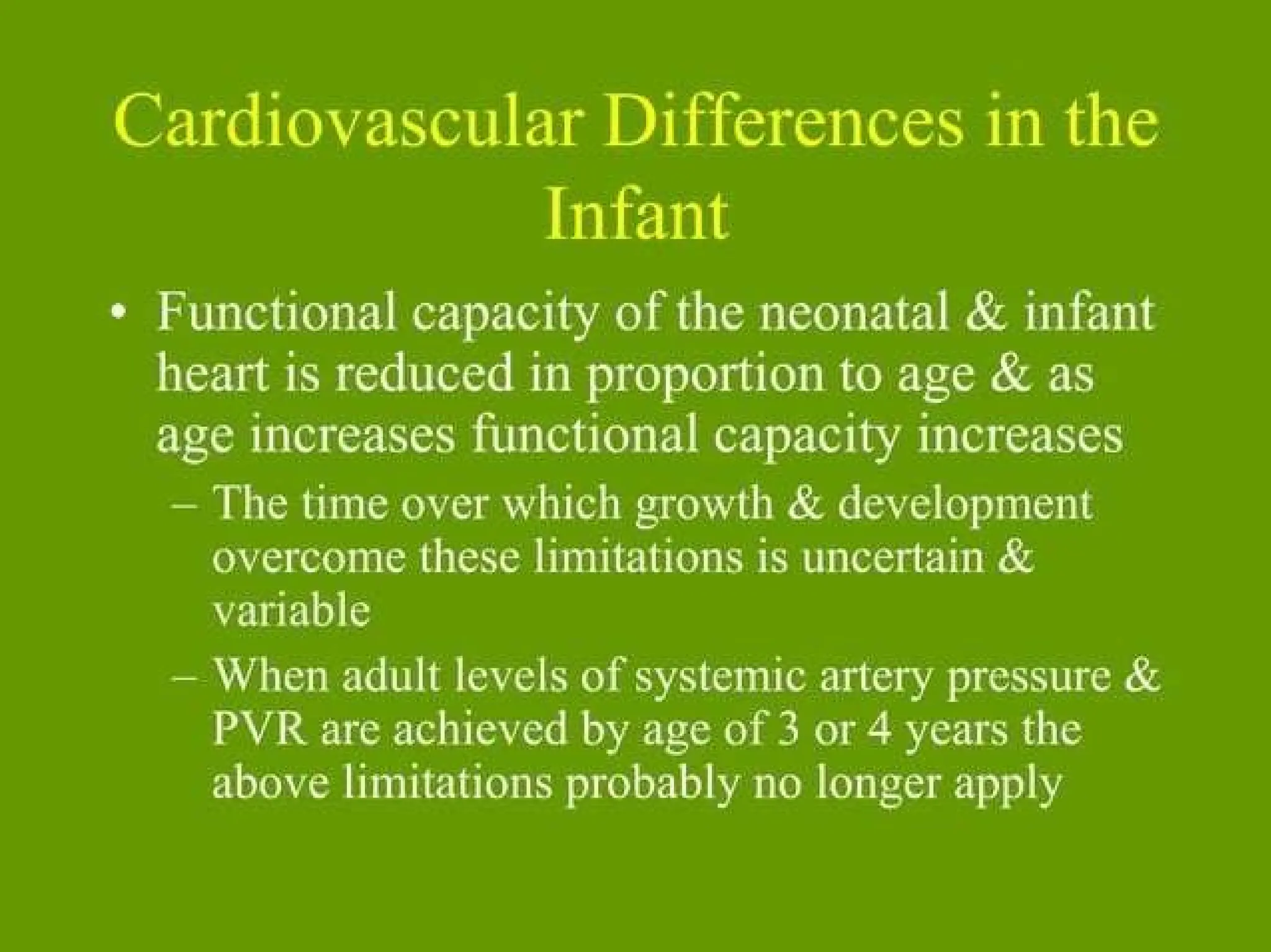 pediatric physiology And anesthesia application | PPT