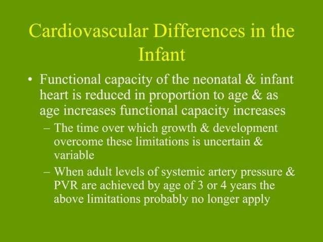 pediatric physiology And anesthesia application | PPT