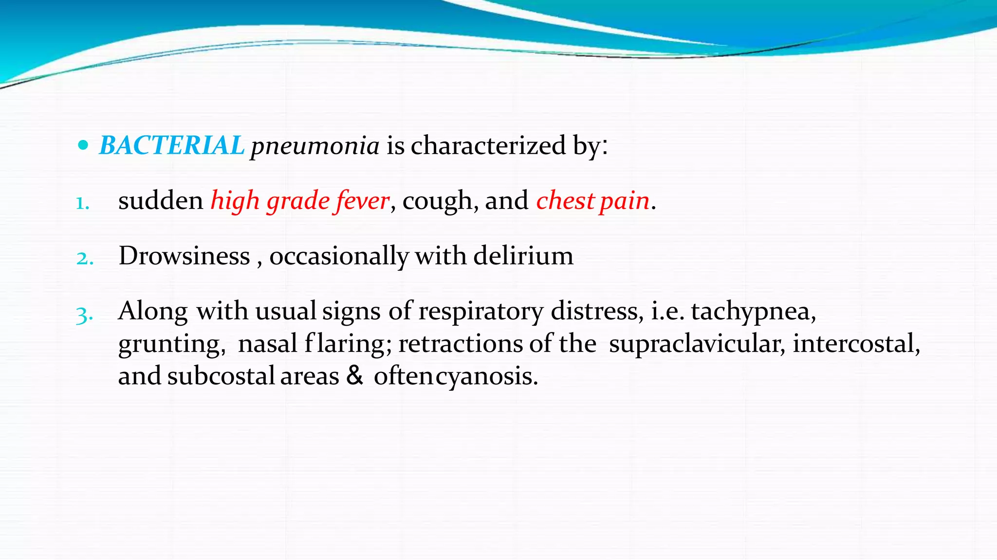 Pediatric pneumonia | PPTX