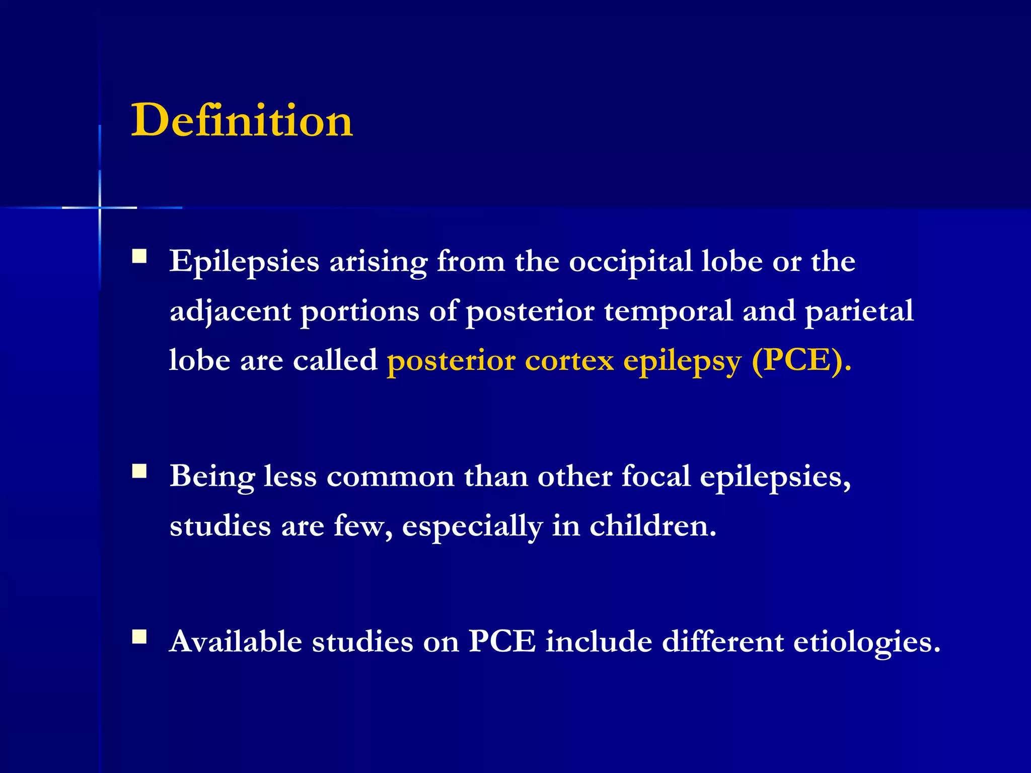Pediatric posterior head region epilepsy | PPT