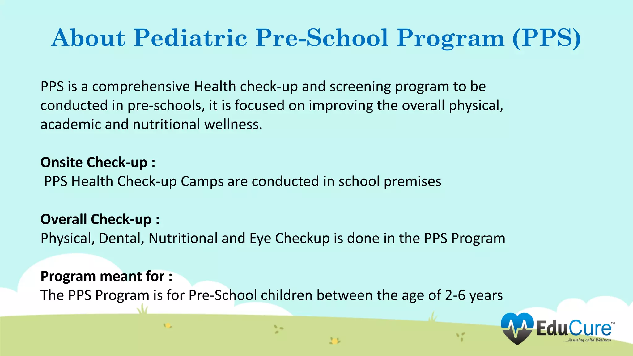 Pediatric pre school checkup pps | PDF