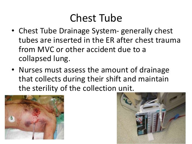 Normal Chest Tube Drainage
