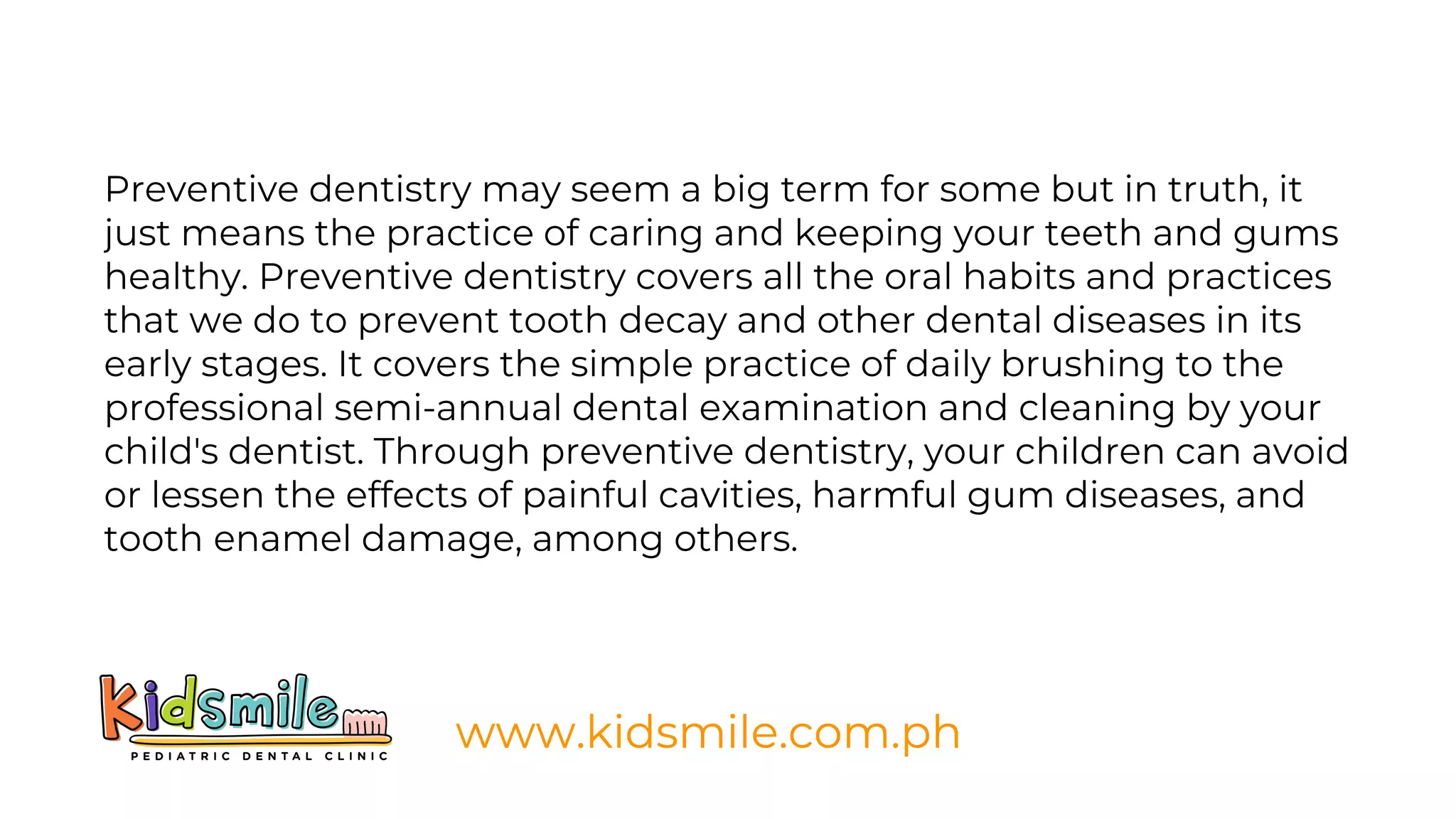 Pediatric Preventive Dentistry 101 | PDF