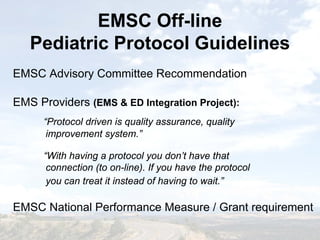 Pediatric Protocol Presentation | PDF