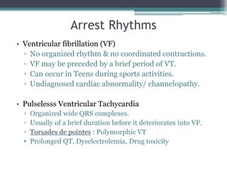 Pediatric pulseless arrest | PPTX