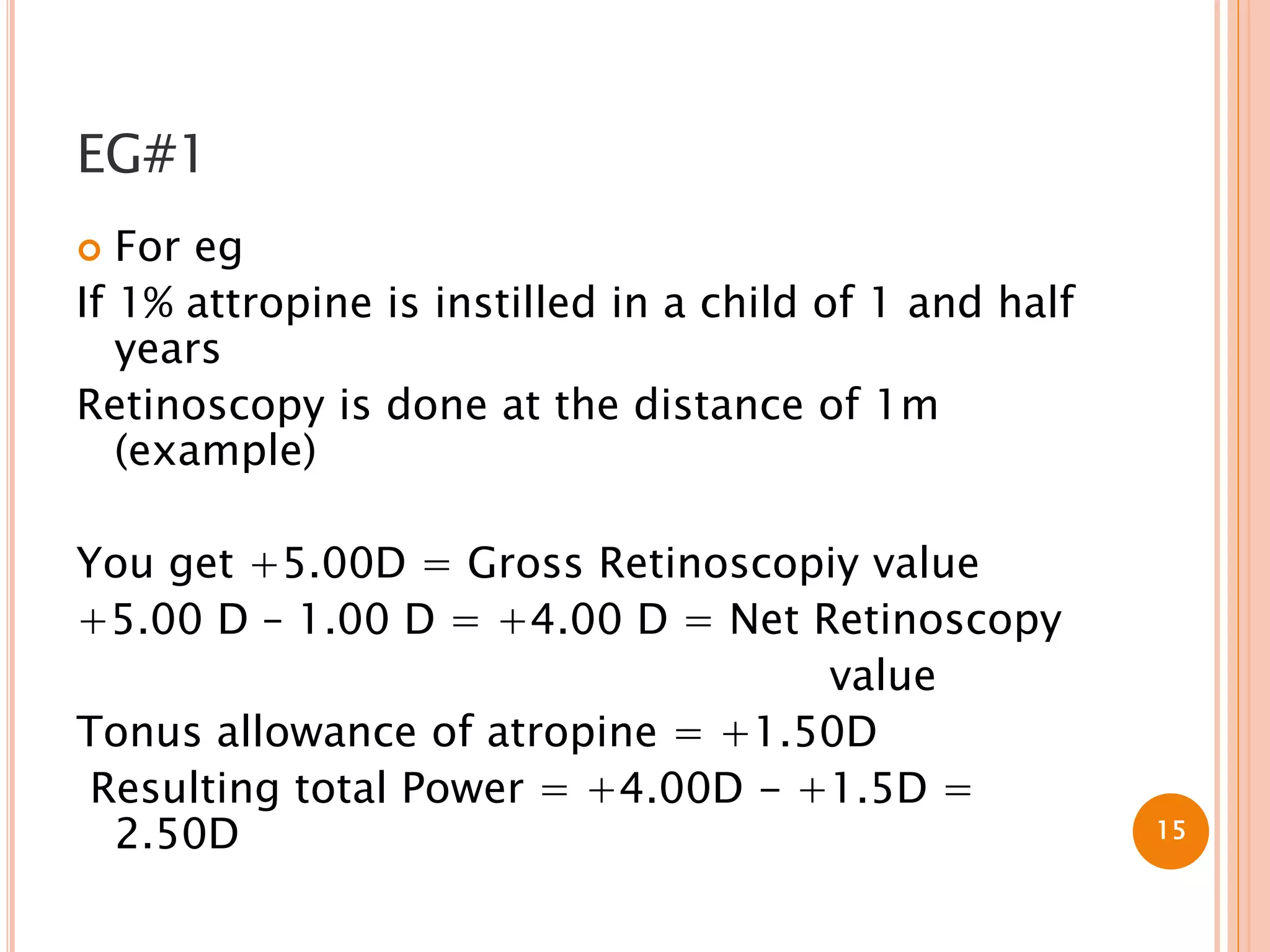 Pediatric refraction | PPTX