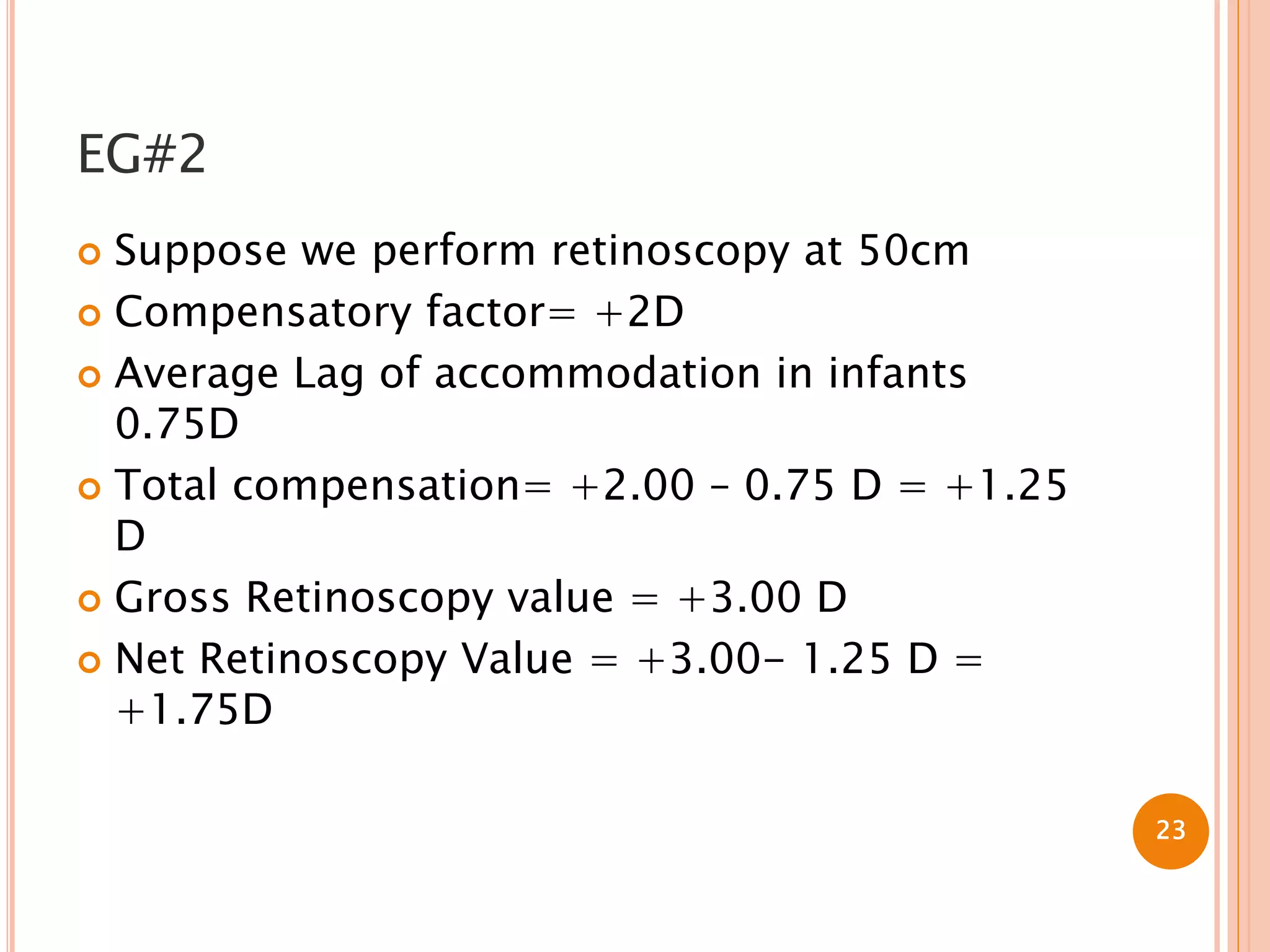 Pediatric refraction | PPTX