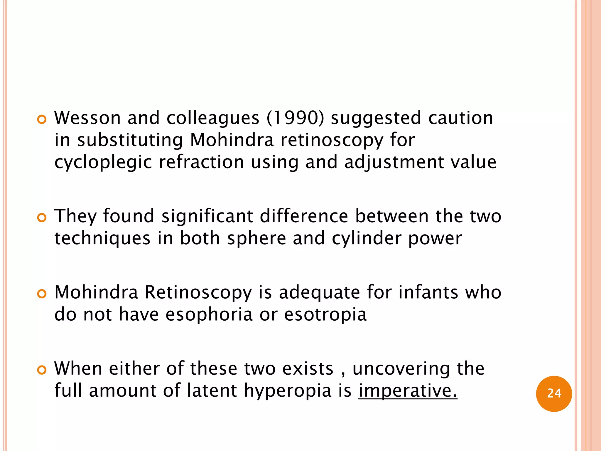 Pediatric refraction | PPTX