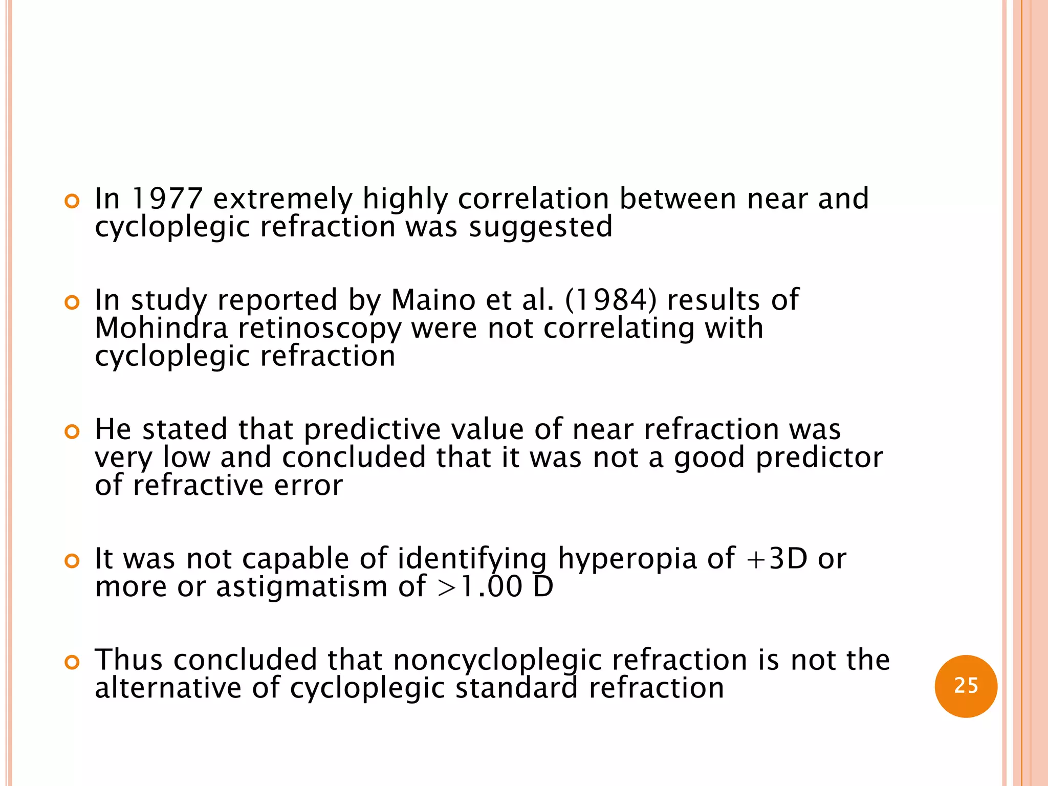 Pediatric refraction | PPTX