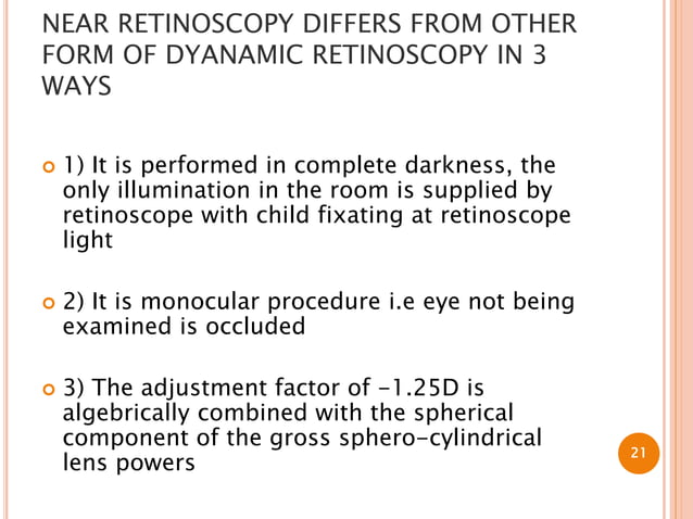 Pediatric refraction | PPTX