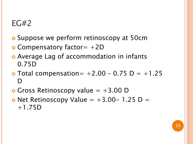 Pediatric refraction | PPTX
