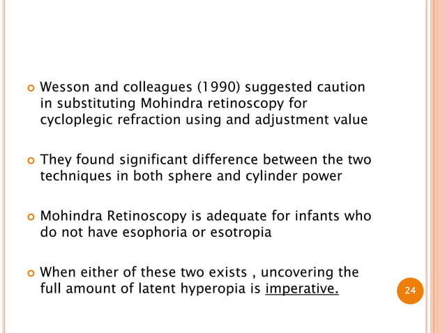 Pediatric refraction | PPTX