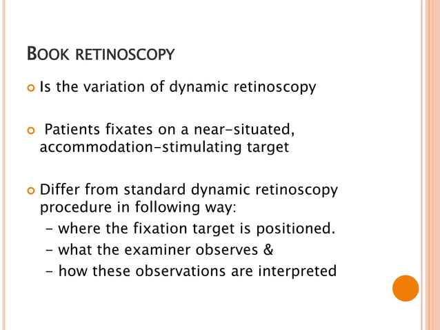 Pediatric refraction | PPTX