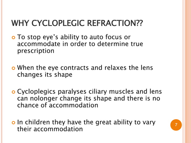Pediatric refraction | PPTX