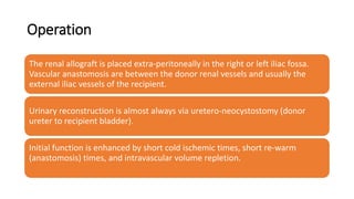 Pediatric renal transplantation | PPTX