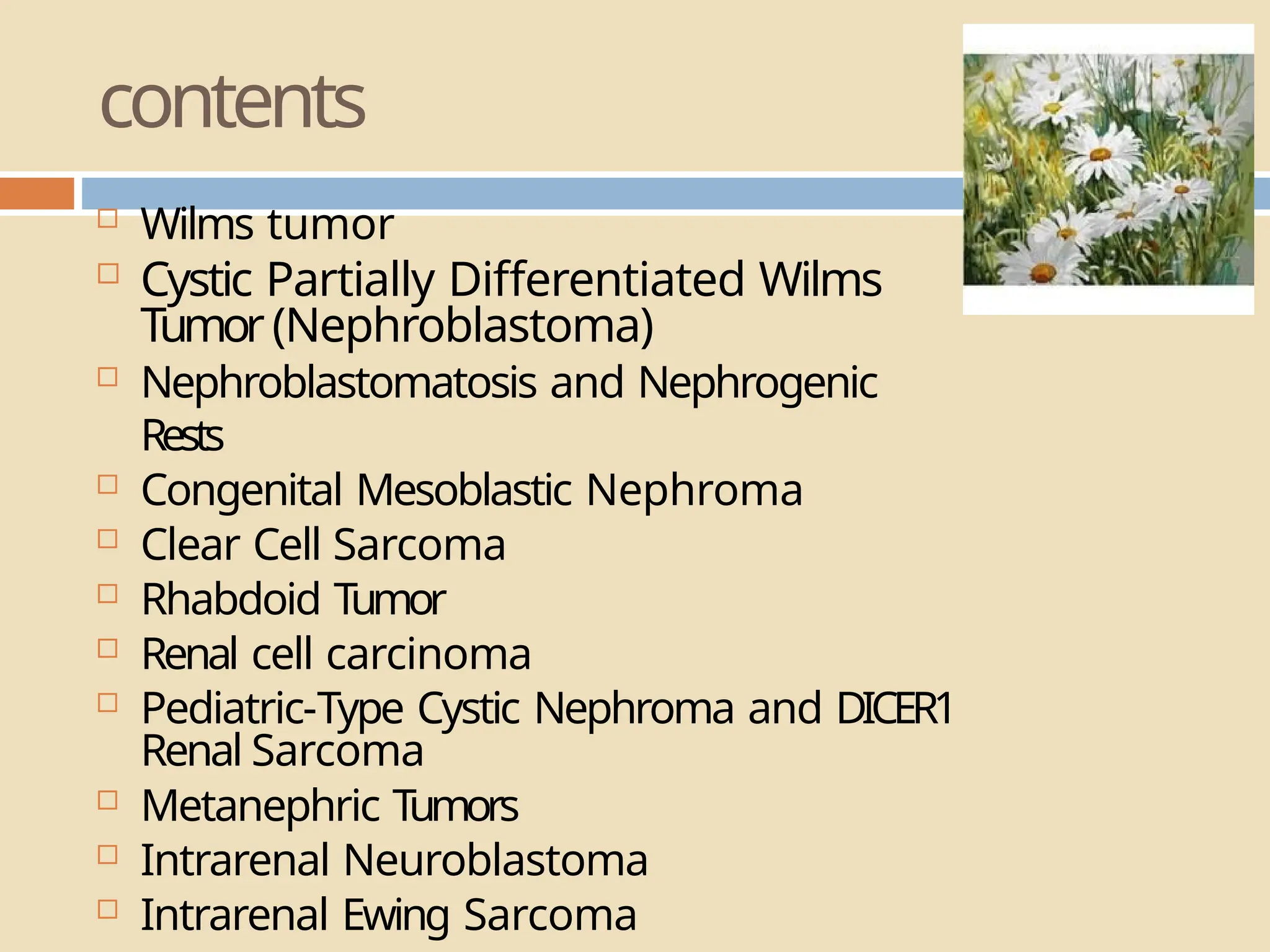 pediatric renal tumor.pptx which important topic | PPTX