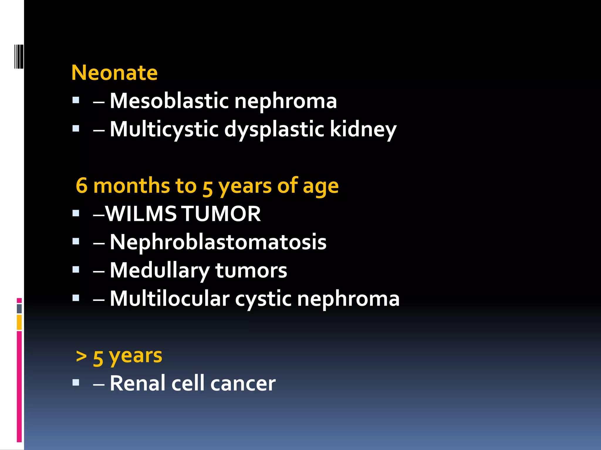 Pediatric renal tumors radiology | PPTX