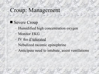 Pediatric Resp Emergencies | PPT