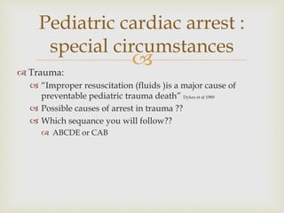 Pediatric resusitation | PPTX