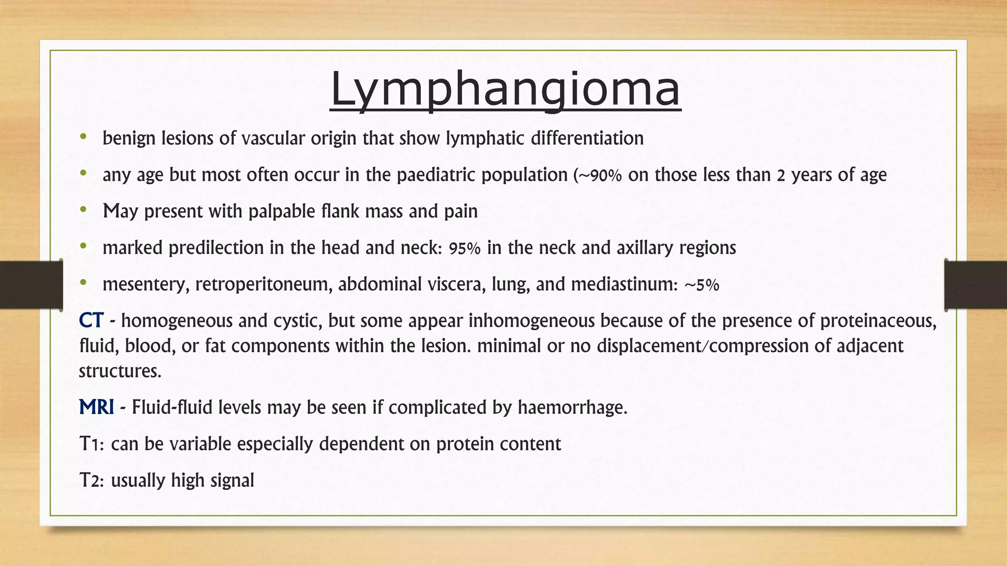 Imaging in Pediatric Retroperitoneal Masses | PPTX