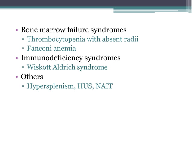 Bleeding neonate / child | PPTX | Blood Disorders | Diseases and Conditions