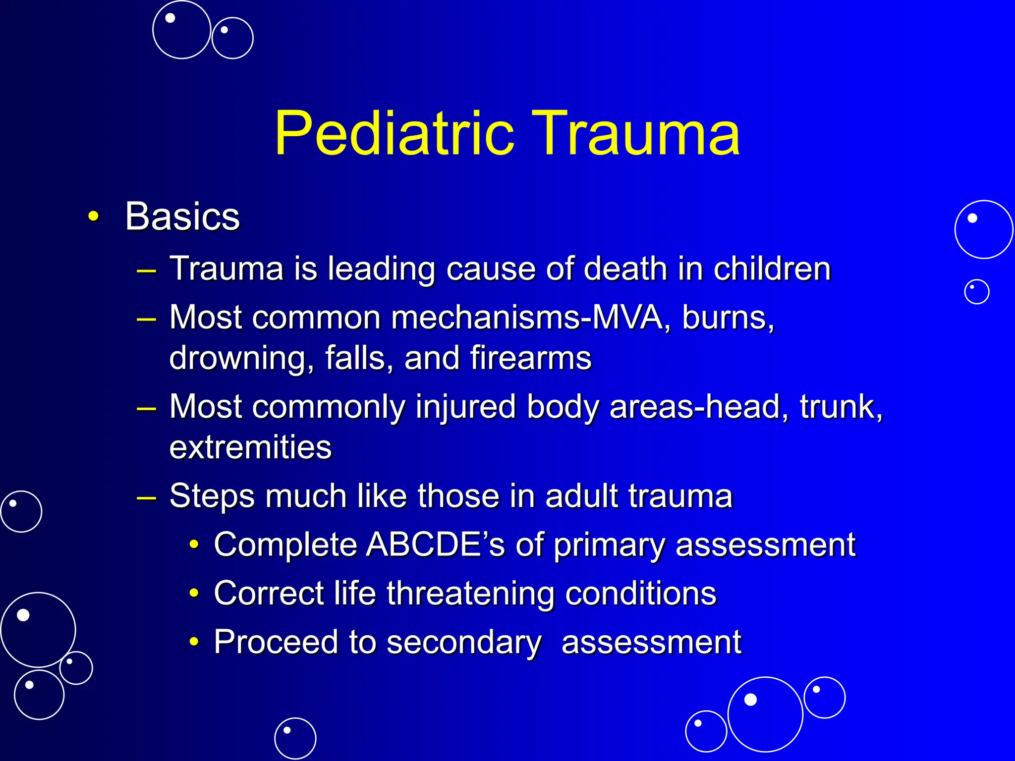 pediatric emergencies | PPT | First Aid | Injuries