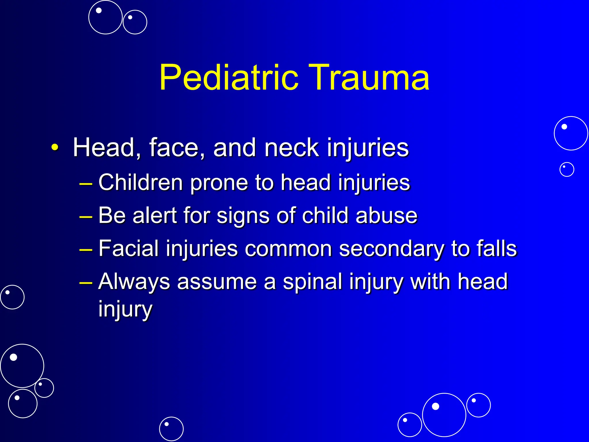 pediatric emergencies | PPT | First Aid | Injuries