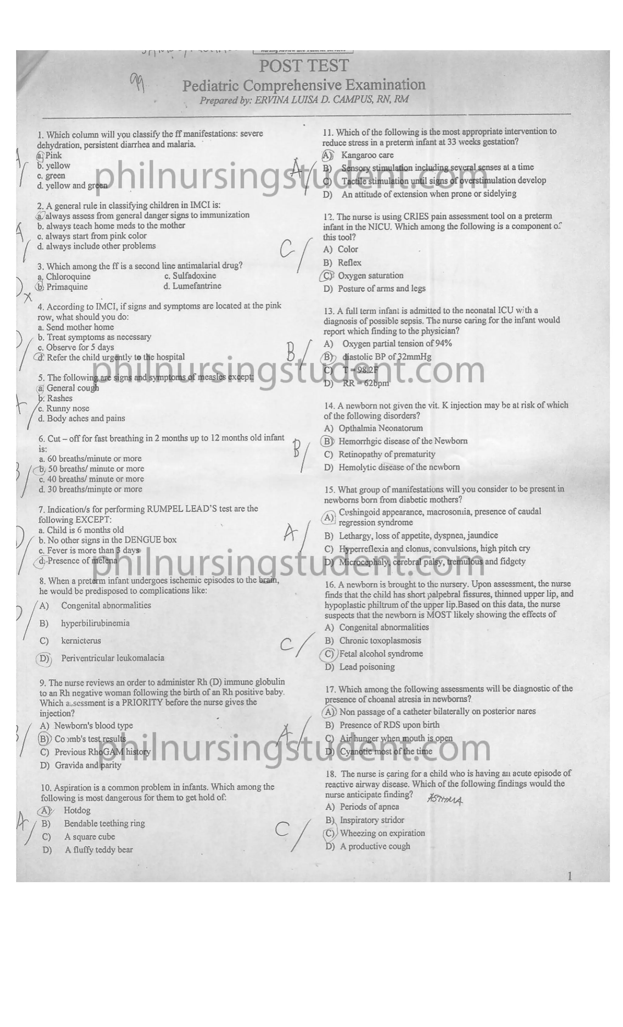 Pediatrics nursing-philnursingstudent-com | PDF