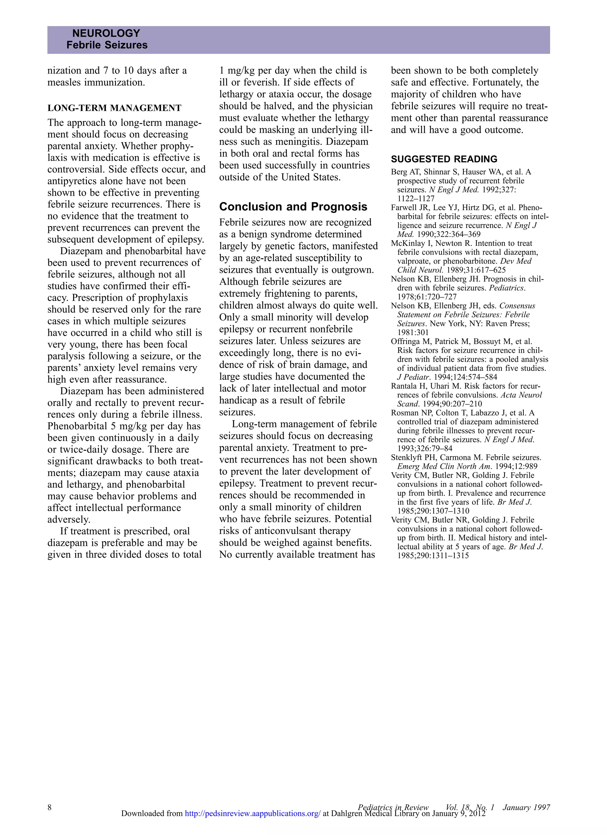 Pediatrics in review 1997 | PDF