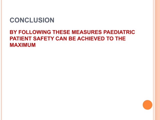 Pediatric safety ppt 1 | PPTX